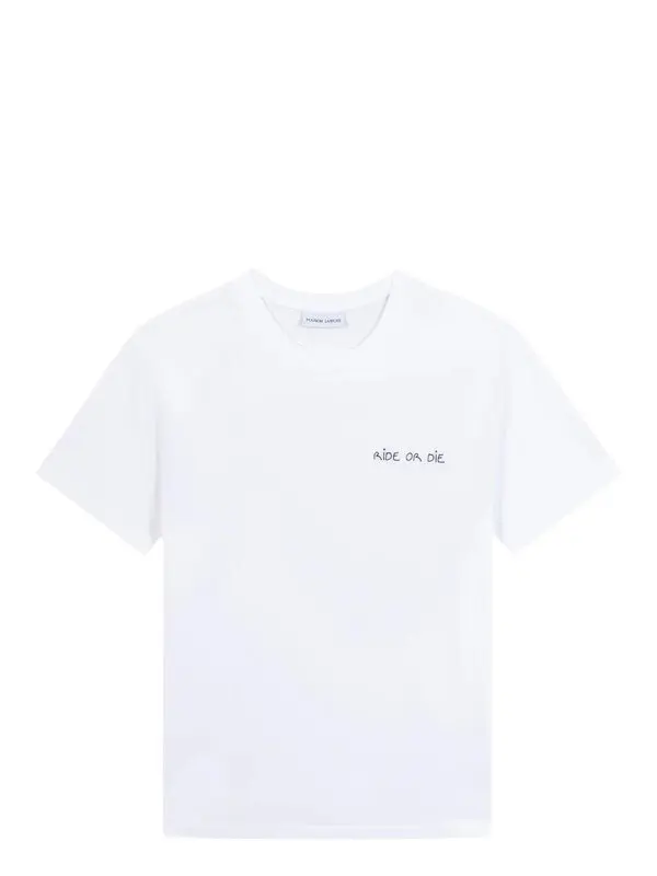 Maison Labiche Short-sleeved T-shirt With Logo - White
