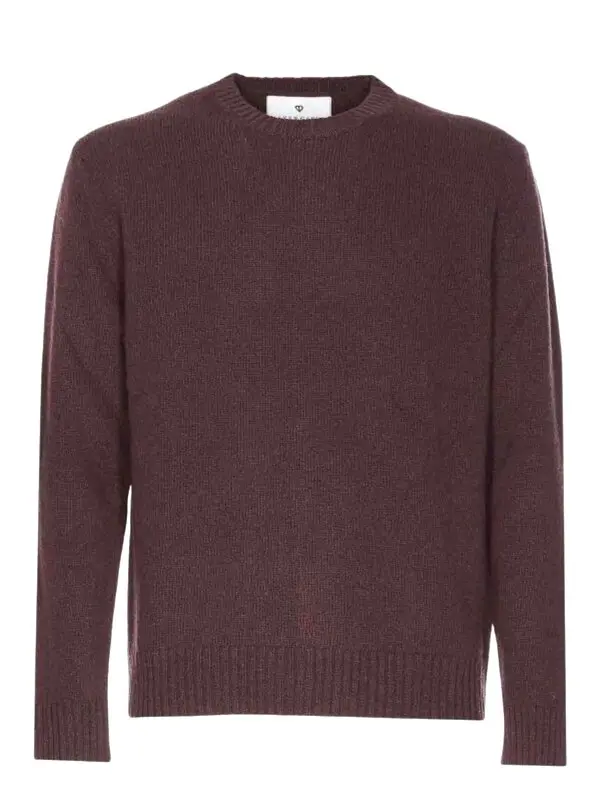 SEVEN GAUGE Wool Crewneck Sweater - Brown