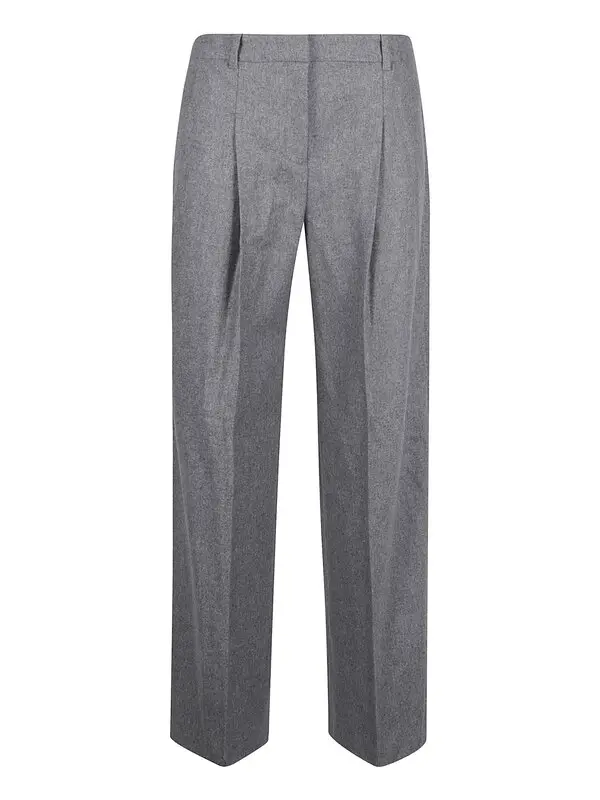 BOSS Cotton Trousers - Grey