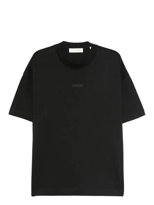 ESSENTIALS Cotton T-shirt With Logo - Black