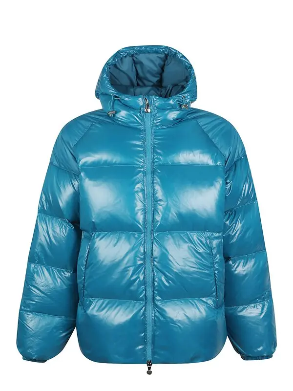 Pyrenex Sten Down Jacket With Hood - Blue