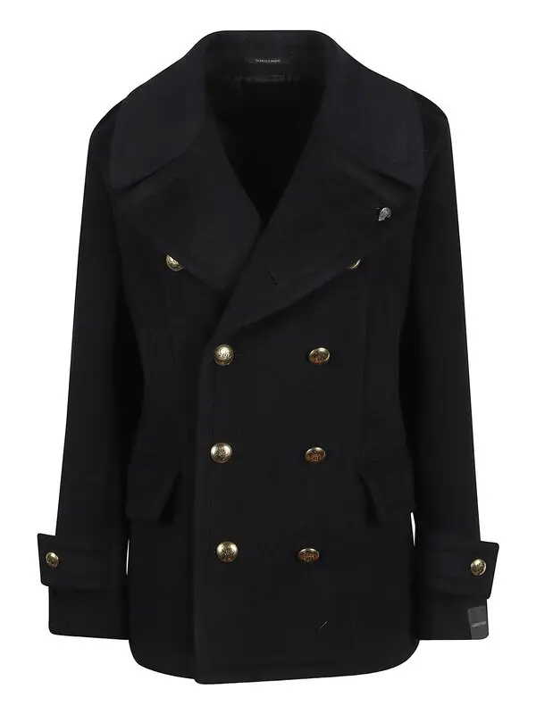 GABRIELE PASINI Double Breasted Coat - Blue