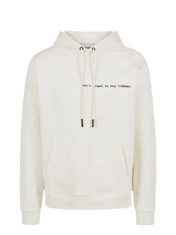Iceberg Hoodie With Logo - White