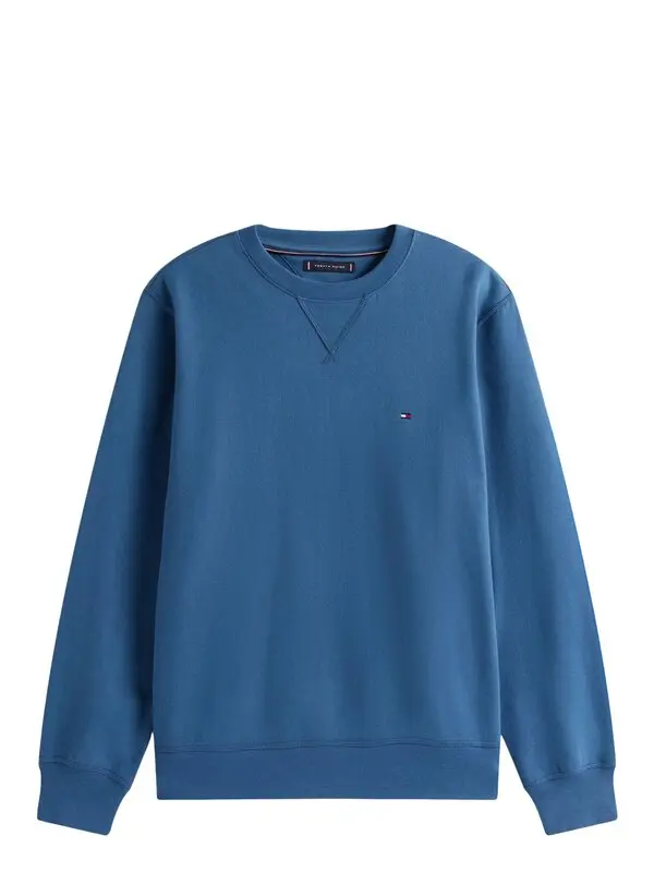 Tommy Hilfiger Crew Neck Sweater With Logo - Blue
