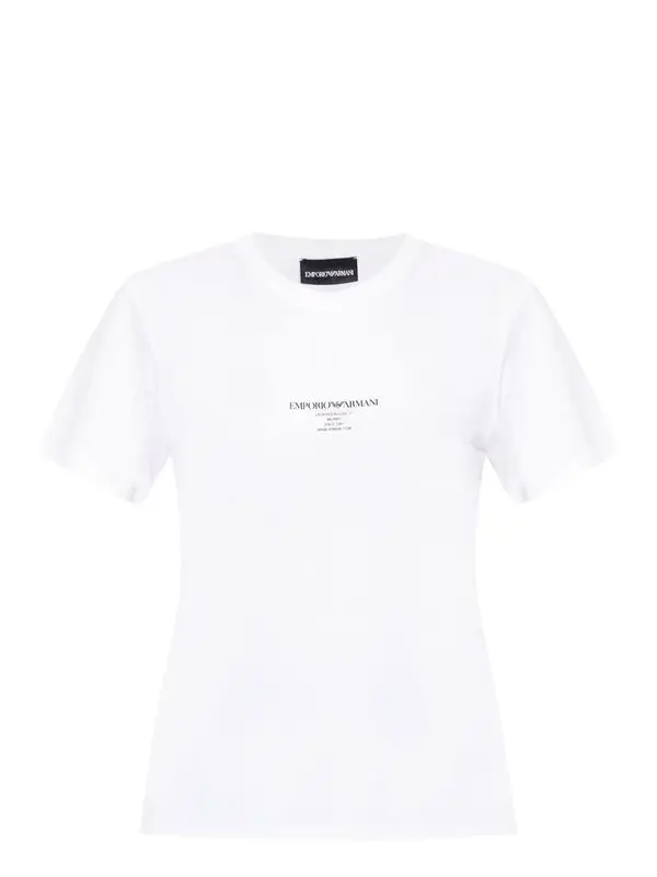 Emporio Armani Logo Cotton T-shirt - White