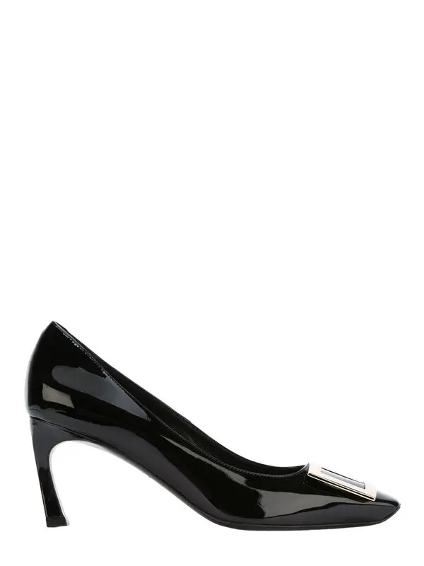 ROGER VIVIER Trompette Leather Pumps - Black