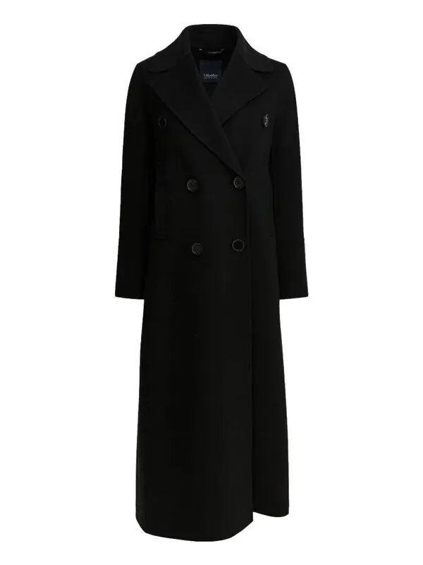 Max Mara Wool Double-breasted Coat - Black
