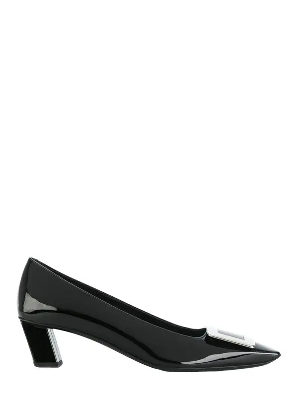 ROGER VIVIER Belle Vivier Patent Leather Pumps - Black
