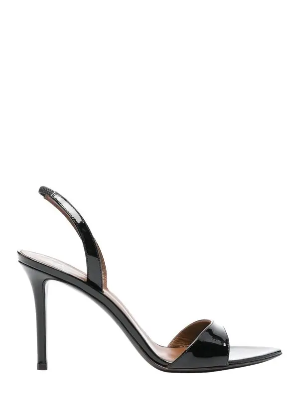 GIUSEPPE ZANOTTI Leather Stiletto Sandals - Black