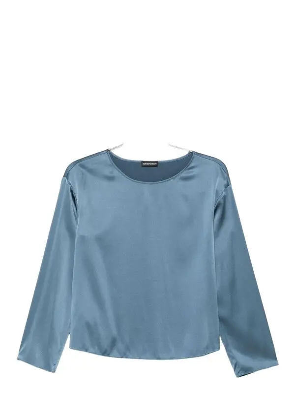 Emporio Armani Silk Top - Blue