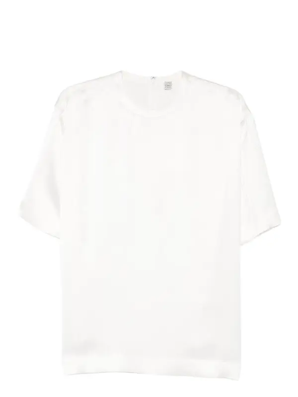 TOTEME Satin T-shirt - White