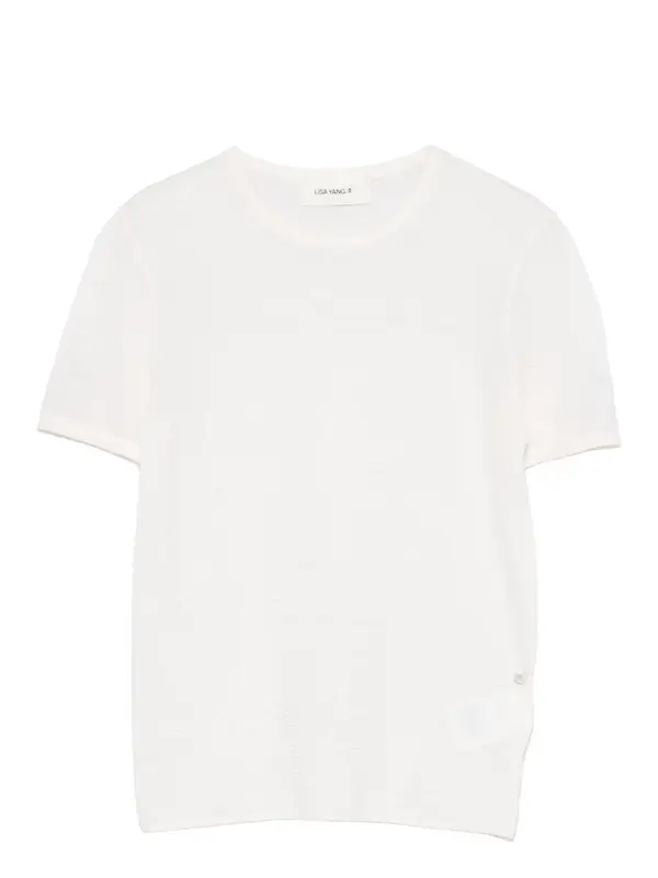 LISA YANG Ira Cashmere T-shirt - White