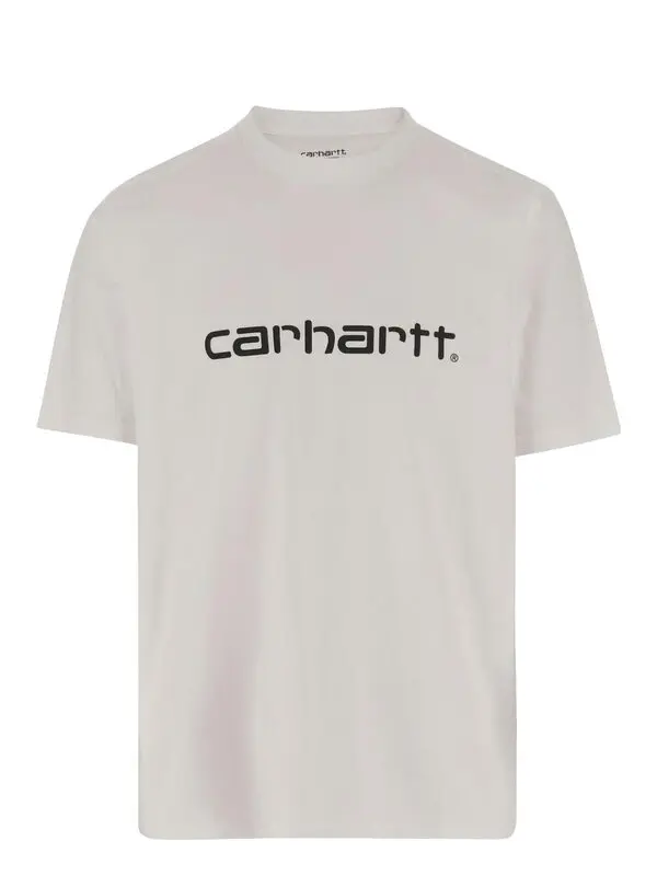 Carhartt Work In Progress Logo Cotton T-shirt - White