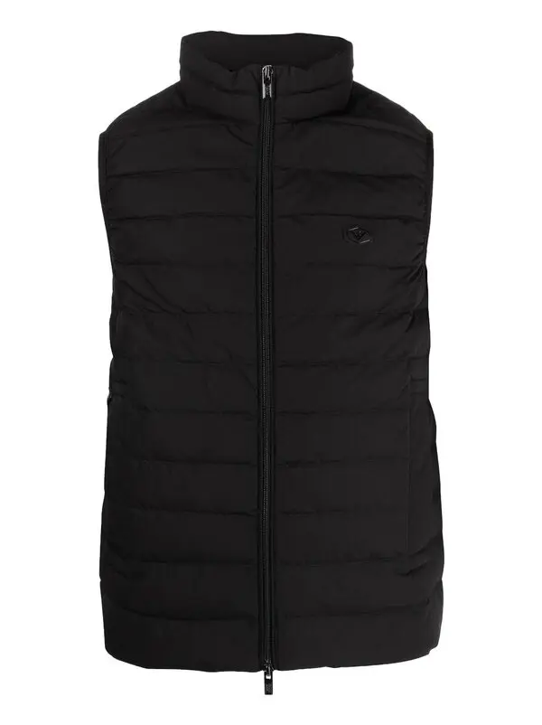 Emporio Armani Nylon Down Vest - Black