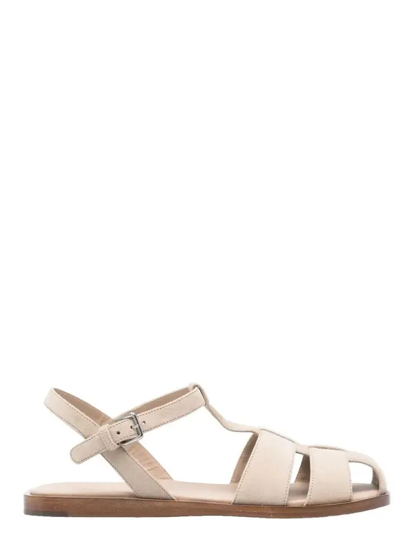 Church's Suede Leather Cage Sandals - Beige