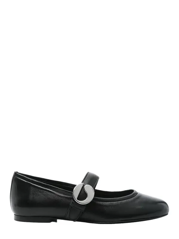 Coperni Leather Ballet Flats - Black