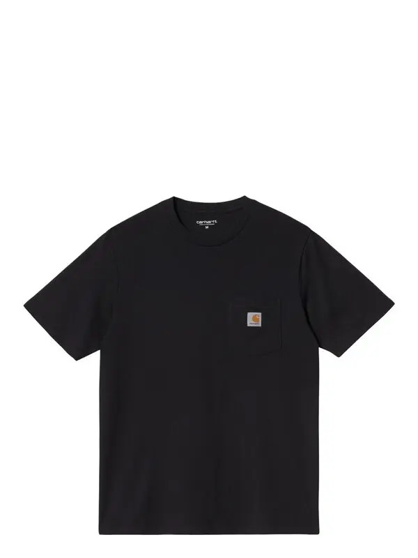 Carhartt Work In Progress Logo Cotton T-shirt - Black