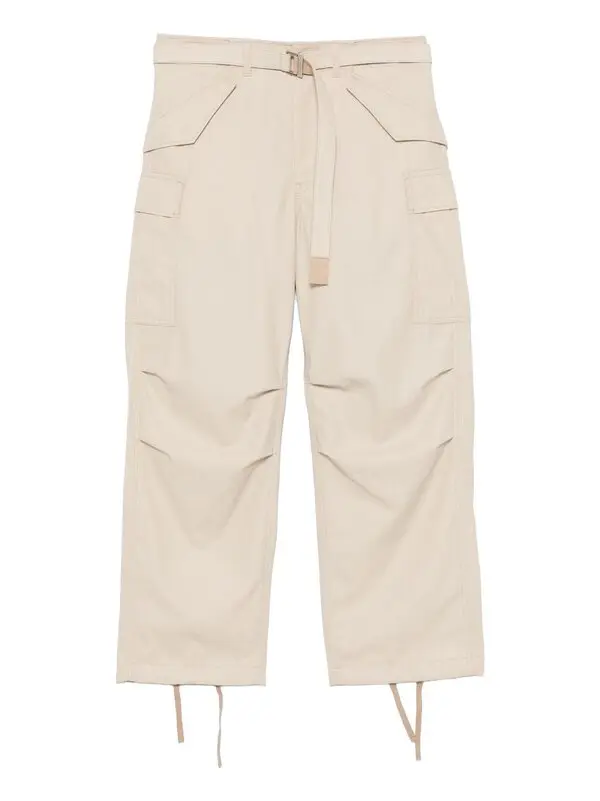 Sacai Cotton Cargo Trousers - Beige