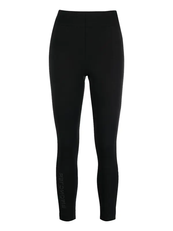 Moncler Zipped Leggings - Black