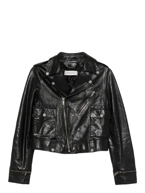 Golden Goose Leather Jacket - Black