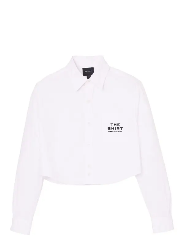 Marc Jacobs Cotton Cropped Shirt - White