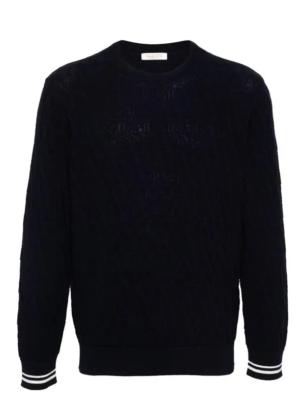 Valentino Garavani Jacquard T-shirt - Blue