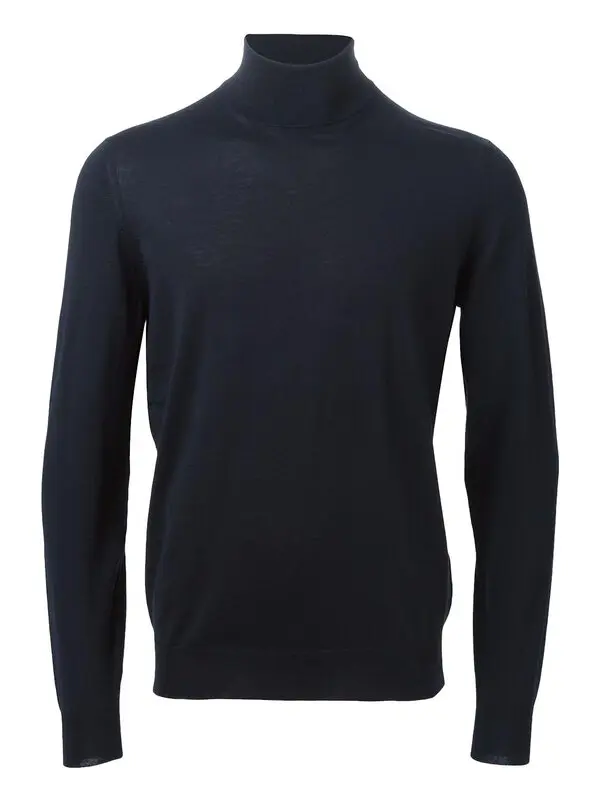 DRUMOHR Wool Turtleneck Sweater - Blue