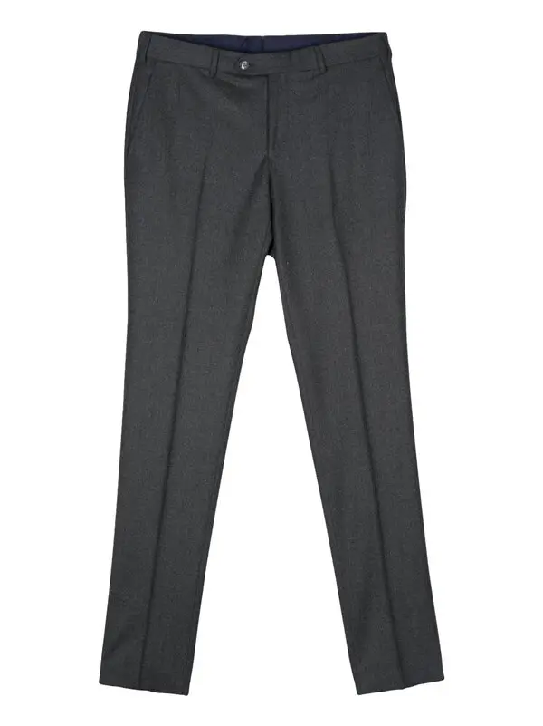 LUIGI BIANCHI Wool Trousers - Grey
