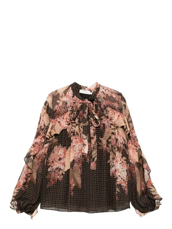 Zimmermann Printed Blouse - Black