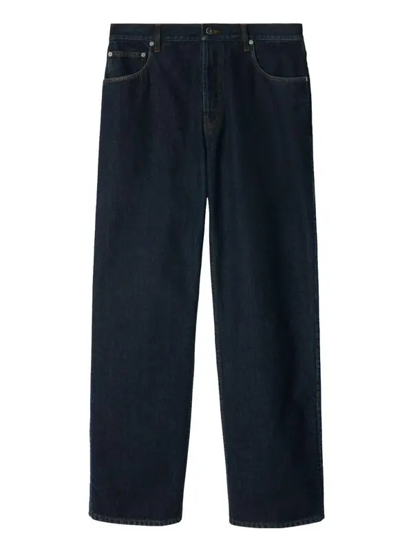 Burberry Straight Leg Jeans - Blue