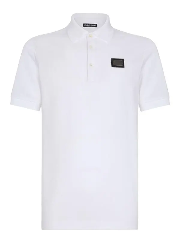 Dolce & Gabbana Polo With Logo - White