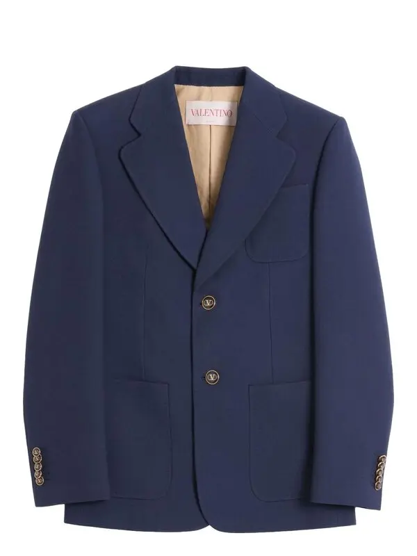 Valentino Garavani Single-breasted Jacket - Blue