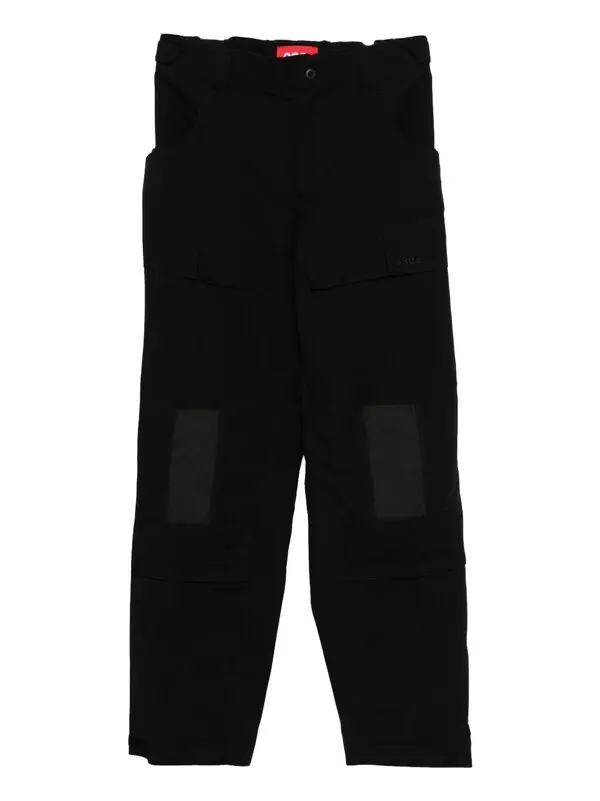 032C Cotton Trousers - Black