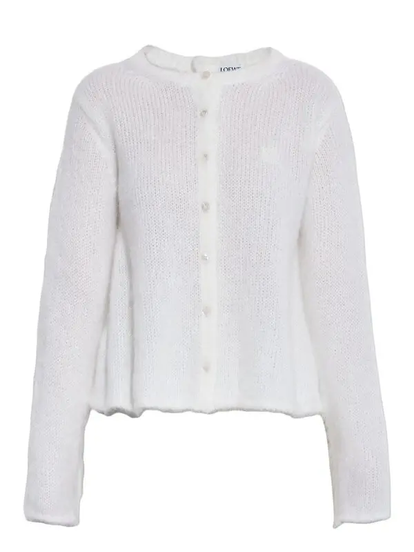 Loewe Wool Blend Cardigan - White