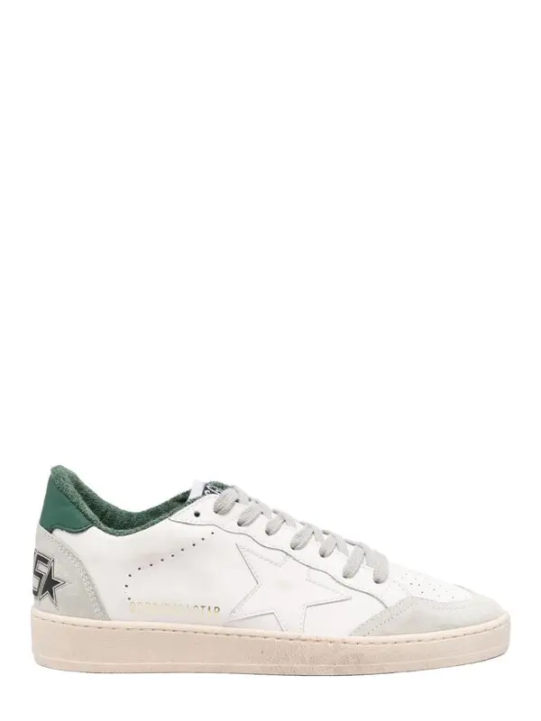 Golden Goose Ball Star Leather Sneakers - Green
