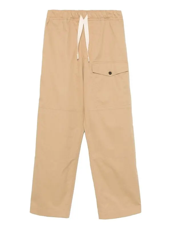 Dries Van Noten Cotton Trousers - Beige