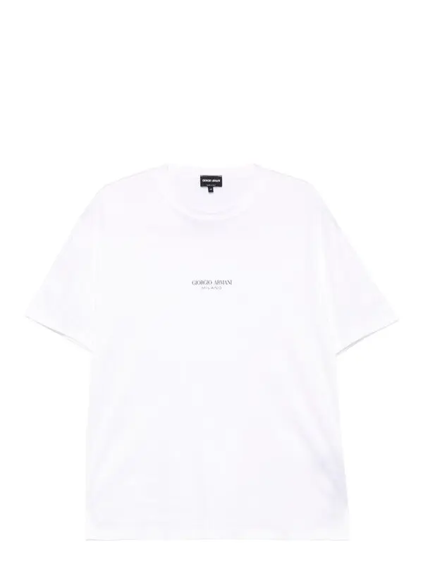 Giorgio Armani T-shirt With Logo - White
