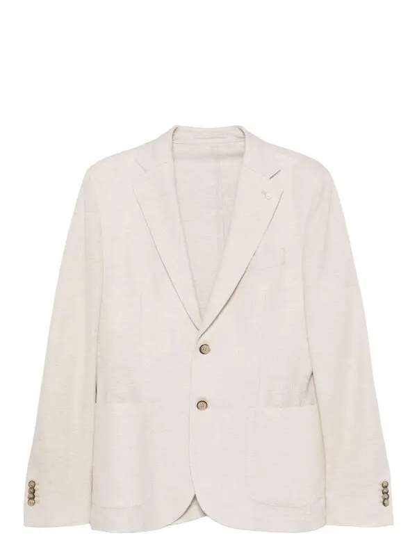 LUIGI BIANCHI Linen Jacket - Beige