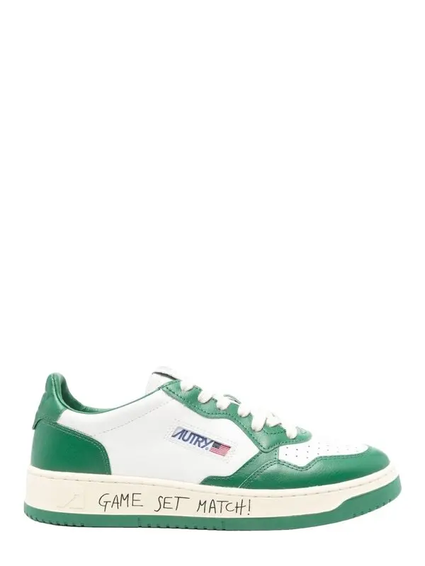 AUTRY Medalist Low Leather Sneakers - Green