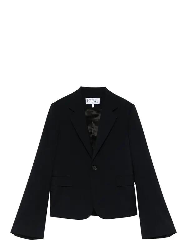 Loewe Wool Single-breasted Jacket - Blue