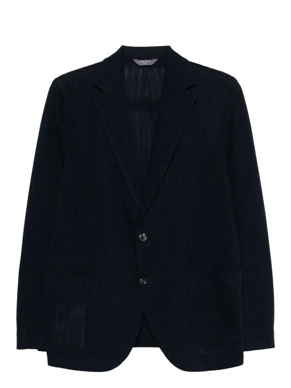 CIRCOLO 1901 Cotton Single-breasted Jacket - Blue