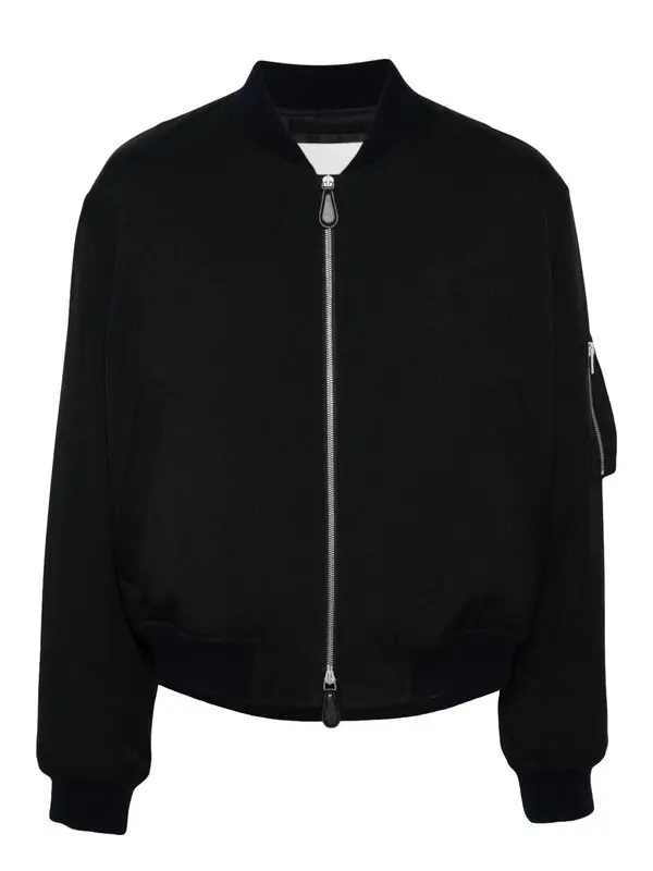 JIL SANDER Padded Bomber Jacket - Blue
