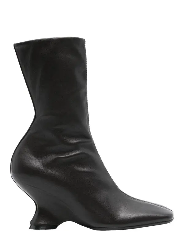 Dries Van Noten Leather Boots - Brown