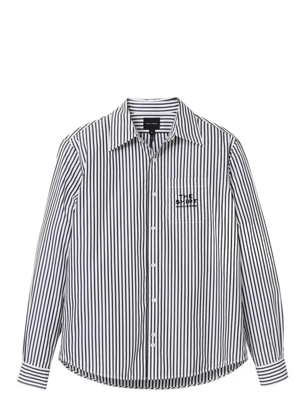 Marc Jacobs Striped Cotton Shirt - Black