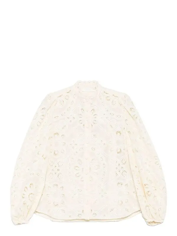Zimmermann Rhiannon Embroidered Blouse - White