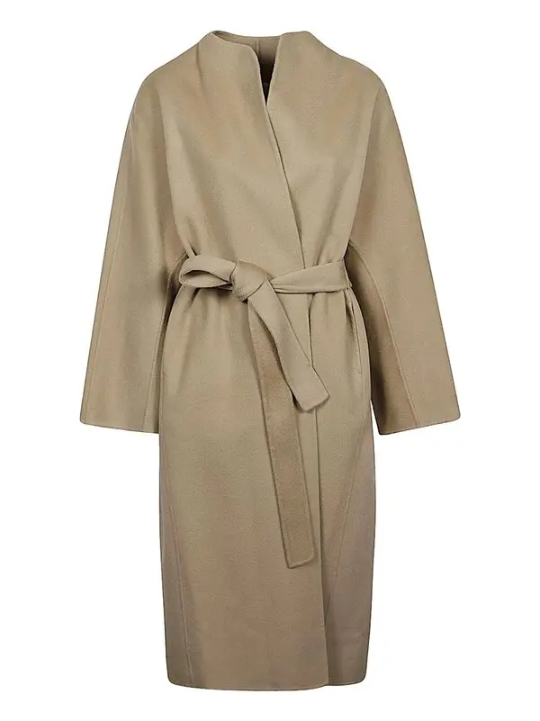 SANDBEIGE Wool Midi Coat - Green