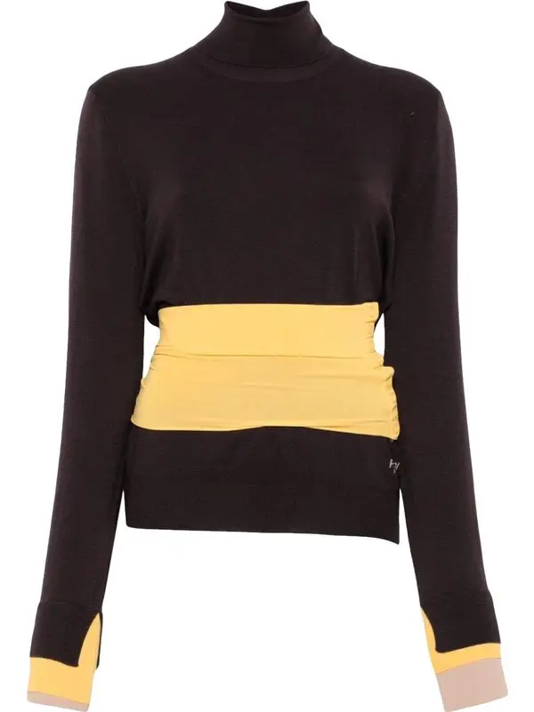 Fendi Wool Turtle-neck Sweater - Purple