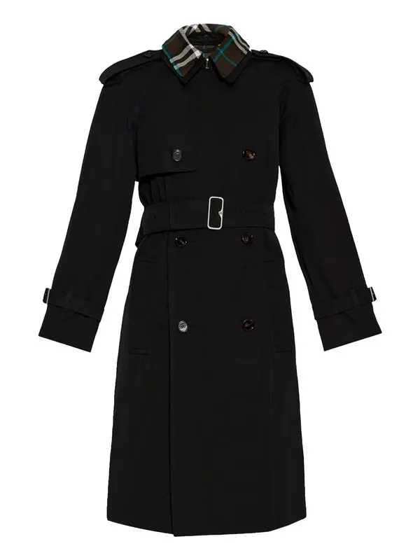 Burberry Cotton Trench Coat - Black