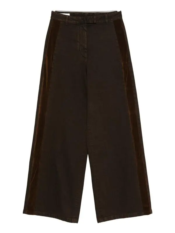 Dries Van Noten Penn Cotton Trousers - Brown