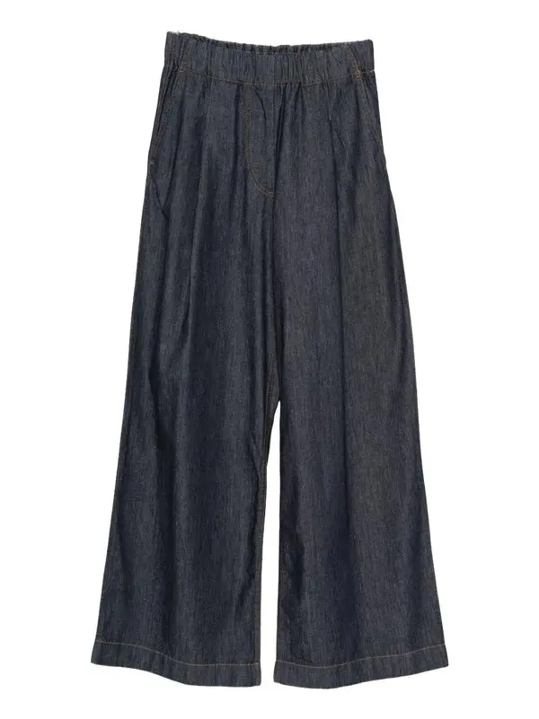 Dries Van Noten Pila Cotton Trousers - Blue